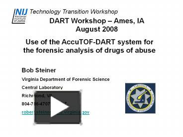 PPT – DART Workshop PowerPoint presentation | free to download - id ...