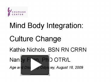 PPT – Mind Body Integration: PowerPoint presentation | free to view ...