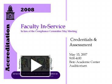 PPT – Credentials PowerPoint presentation | free to view - id: 143c04-MzA0M