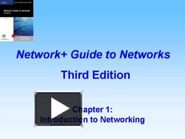 PPT – Chapter 1: Introduction to Networking PowerPoint presentation ...