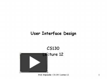 PPT – User Interface Design PowerPoint presentation | free to view - id ...