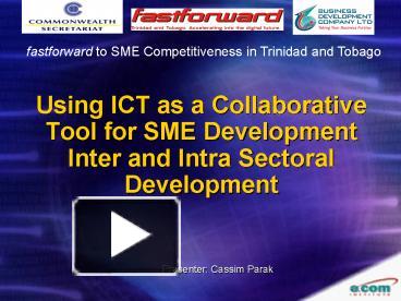 PPT – Using ICT as a Collaborative Tool for SME Development Inter and ...