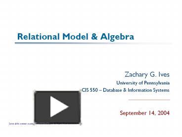 PPT – Relational Model PowerPoint presentation | free to download - id ...