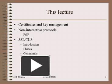 PPT – This lecture PowerPoint presentation | free to download - id ...