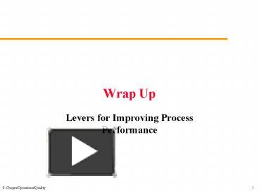 PPT – Wrap Up PowerPoint presentation | free to view - id: 1447c6-NTUxZ