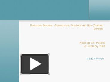 PPT – Mark Harrison PowerPoint presentation | free to view - id: 144870 ...