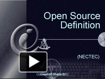 Open Source Definition presentation | free to view