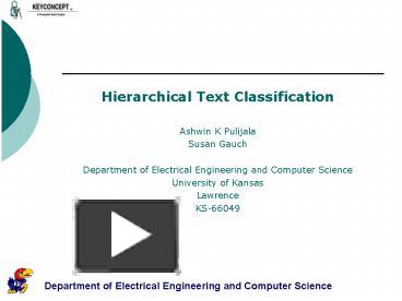 PPT – Hierarchical Text Classification PowerPoint presentation | free ...