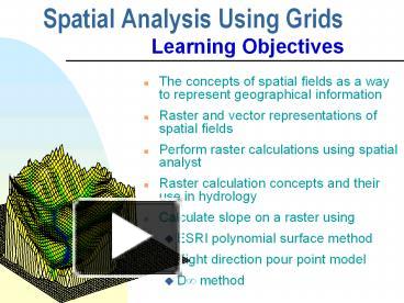 PPT – Spatial Analysis Using Grids PowerPoint presentation | free to ...