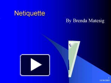 Netiquette presentation | free to view