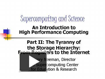 PPT – Supercomputing and Science PowerPoint presentation | free to ...