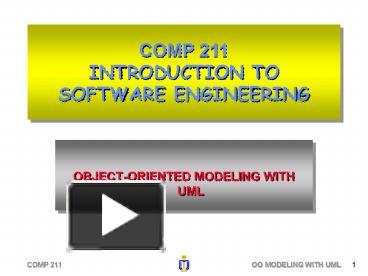 PPT – OBJECTORIENTED MODELING WITH UML PowerPoint presentation | free ...