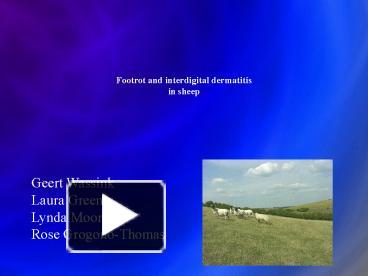 Investigations into the microbiological causes and effective control of ...