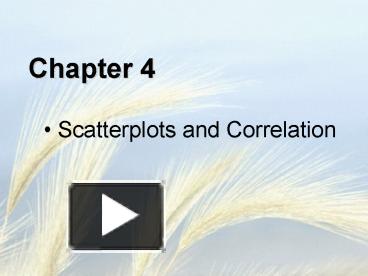Scatterplots and Correlation presentation | free to download