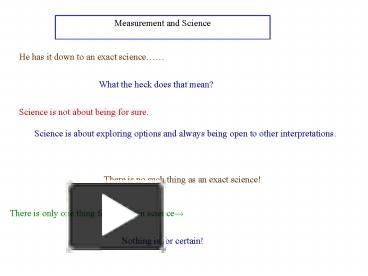 PPT – Measurement and Problem Solving PowerPoint presentation | free to ...
