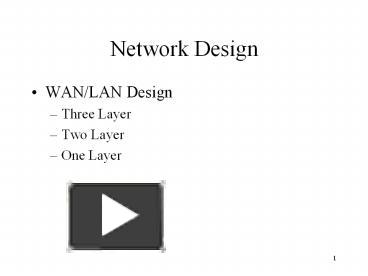 PPT – Network Design PowerPoint presentation | free to view - id ...
