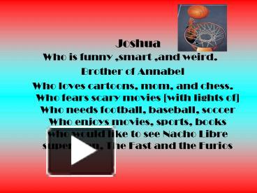 PPT – Joshua PowerPoint presentation | free to view - id: 1469b9-ZDUwZ