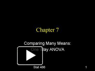 Comparing Many Means: presentation | free to view