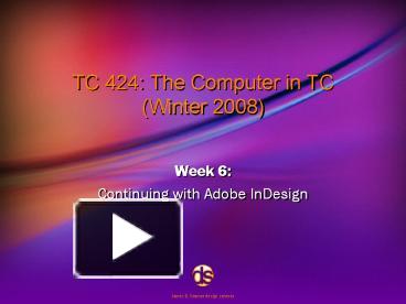 PPT – Week 6: PowerPoint presentation | free to view - id: 146fde-MzY0M