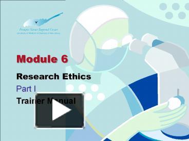 Module 6 presentation | free to view