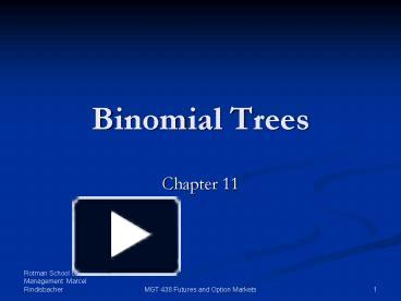 Binomial Trees presentation | free to view