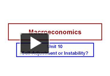 PPT – Macroeconomics PowerPoint presentation | free to download - id ...