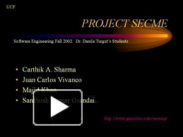 PPT – PROJECT SECME PowerPoint presentation | free to download - id ...