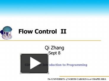 PPT – Flow Control II PowerPoint presentation | free to view - id ...