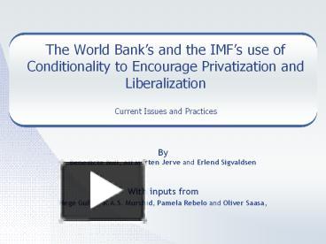 The World Bank presentation | free to download