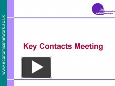 Key Contacts Meeting presentation | free to download