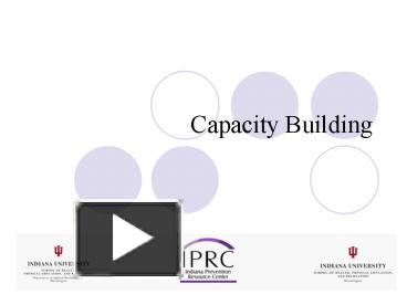 Capacity Building presentation | free to view