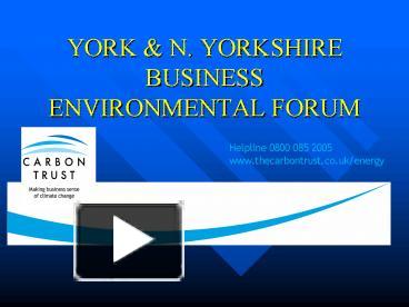 PPT – YORK PowerPoint presentation | free to view - id: 147d90-MjA5M