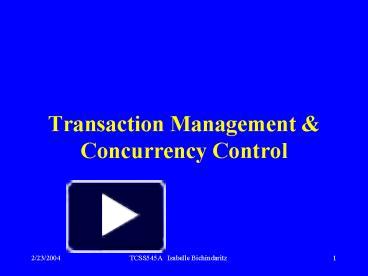 Transaction Management presentation | free to view
