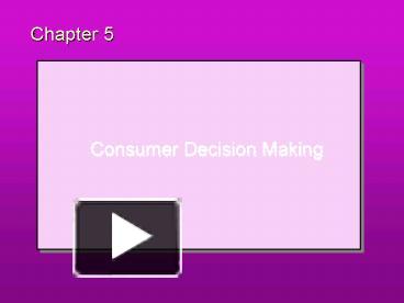 PPT – Consumer Decision Making PowerPoint presentation | free to view ...