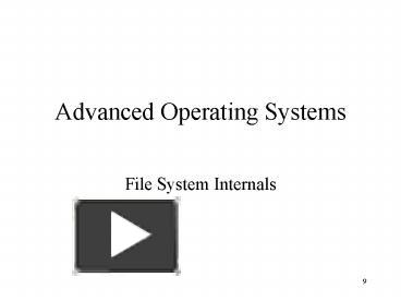 PPT – Advanced Operating Systems PowerPoint presentation | free to ...