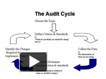 The Audit Cycle presentation | free to view