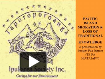 PACIFIC ISLAND MIGRATION presentation | free to view