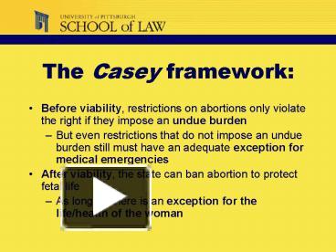 The Casey framework: presentation | free to view