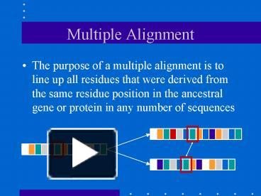 PPT – Multiple Alignment PowerPoint presentation | free to view - id ...