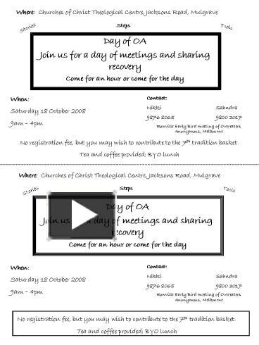 Day of OA presentation | free to download