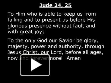 Jude 24, 25 presentation | free to download