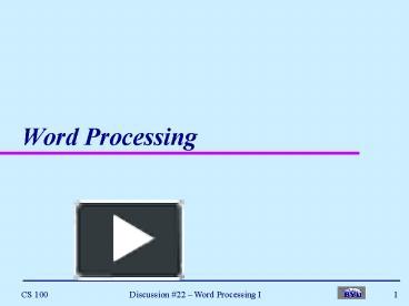 PPT – Word Processing PowerPoint presentation | free to view - id ...