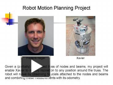 PPT – Robot Motion Planning Project PowerPoint presentation | free to ...