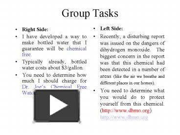 PPT – Group Tasks PowerPoint presentation | free to download - id ...