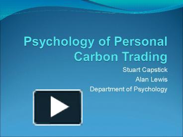 PPT – Stuart Capstick PowerPoint presentation | free to view - id ...