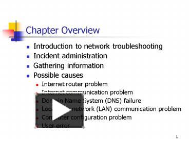 PPT – Chapter Overview PowerPoint presentation | free to download - id ...