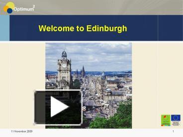 Welcome to Edinburgh presentation | free to view