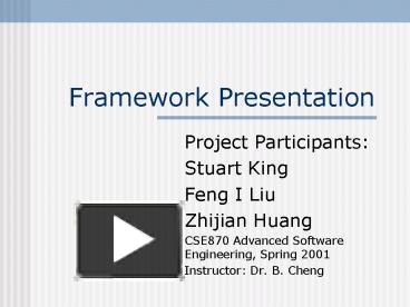 Framework Presentation presentation | free to download