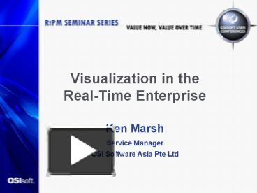 PPT – Visualization in the RealTime Enterprise PowerPoint presentation ...