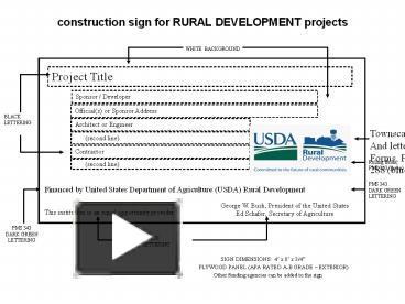 PPT – construction sign for RURAL DEVELOPMENT projects PowerPoint ...